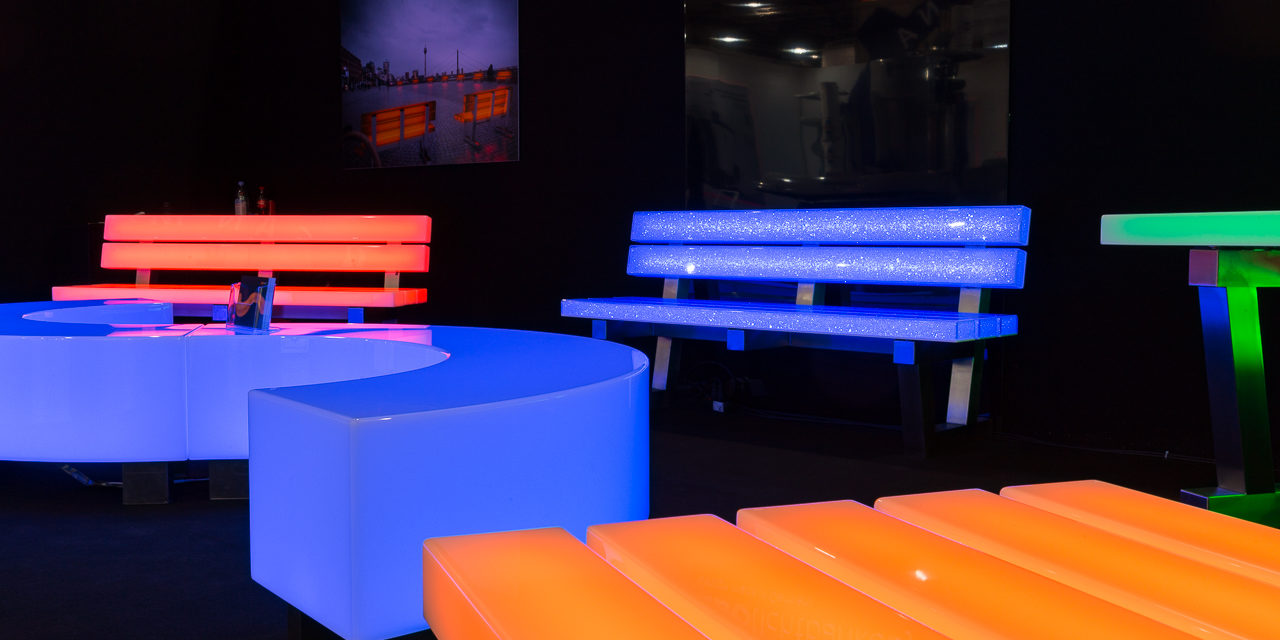 K-Messe in Düsseldorf – LBO Lichtbankobjekte